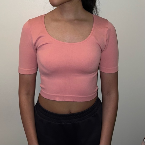 Primark | Tops | Primark Pink Skin Fit Crop Top | Poshmark